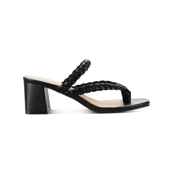 SUN STONE | Shoes | Sun Stone Womens Black Wiinnie Round Toe Block Heel ...
